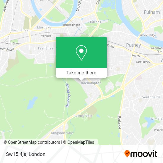 How to Get to Sw15 4ja in Roehampton by Bus, Train or Tube?