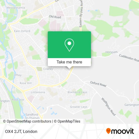 How to Get to OX4 2JT in Oxford by Bus or Train?