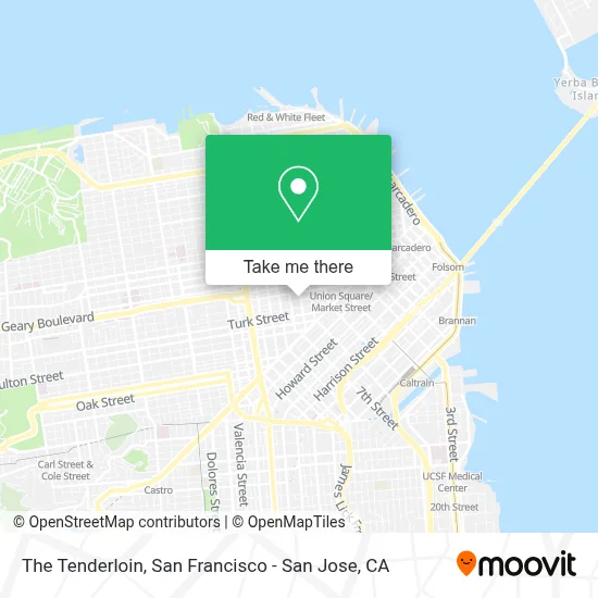 How to Get to The Tenderloin in Downton/Civic Center by Bus, BART ...