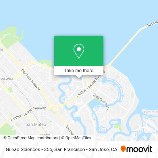How to Get to Gilead Sciences - 355 in Foster City by Bus, Train, Light ...