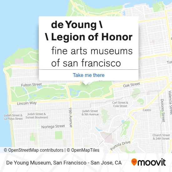 How to Get to De Young Museum in Golden Gate Park by Bus, Light Rail or ...