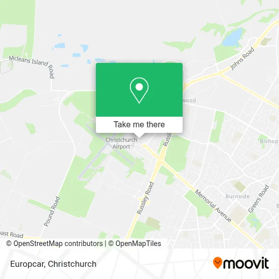 How to Get to Europcar in Christchurch by Bus?