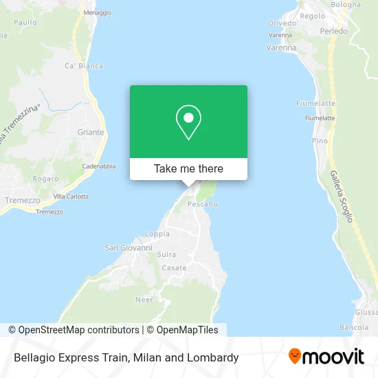 How to Get to Bellagio Express Train by Bus, Ferry or Train?