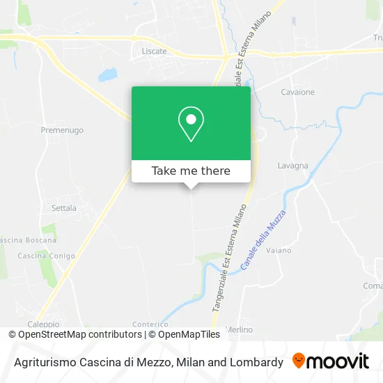 How to Get to Agriturismo Cascina di Mezzo in Settala by Bus or Metro?