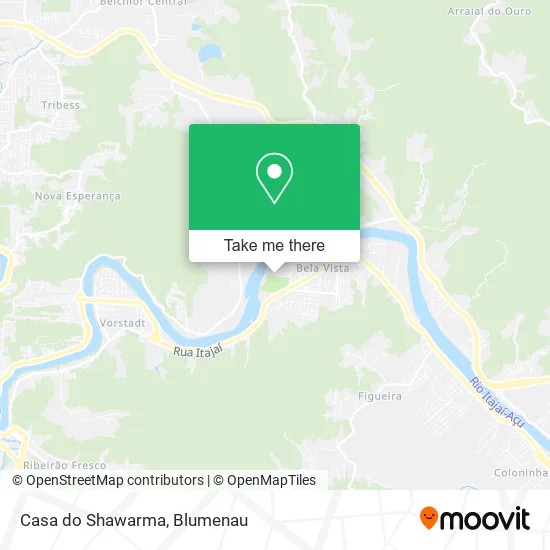 How to Get to Casa do Shawarma in Gaspar by Bus?