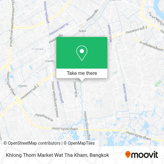 How to Get to Khlong Thom Market Wat Tha Kham in Bang Khun Thian by Bus?