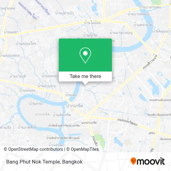 How to Get to Bang Phut Nok Temple in Pak Kret by Bus or Metro?