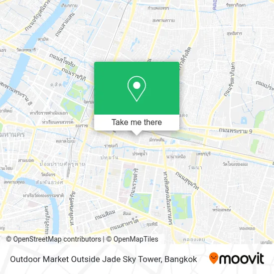 How to Get to Outdoor Market Outside Jade Sky Tower in Ratchathewi by ...