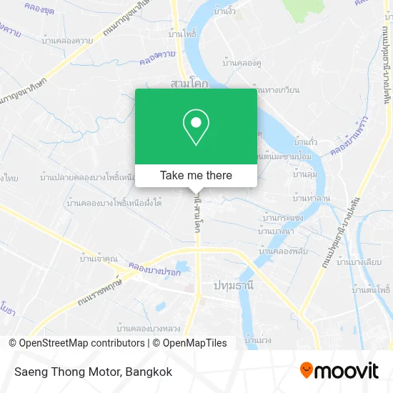 How to Get to Saeng Thong Motor in Sam Khok by Bus?