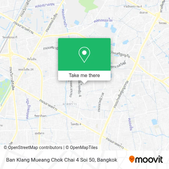 How to Get to Ban Klang Mueang Chok Chai 4 Soi 50 in Ladprao by Bus or ...