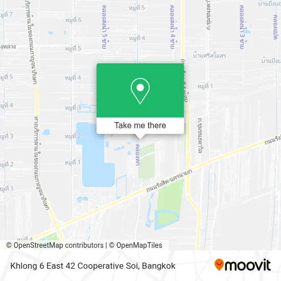 How to Get to Khlong 6 East 42 Cooperative Soi in Bangkok by Bus?