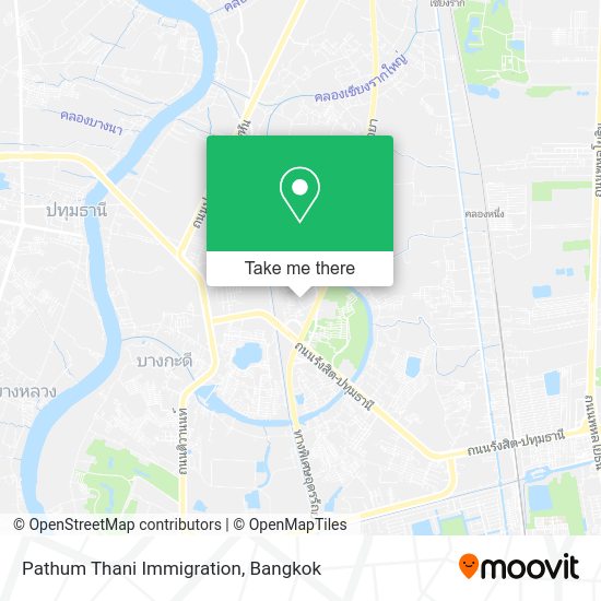 How to Get to Pathum Thani Immigration in เมืองปทุมธานี by Bus?