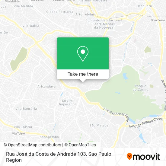 How to Get to Rua José da Costa de Andrade 103 in Cidade Líder by Bus ...