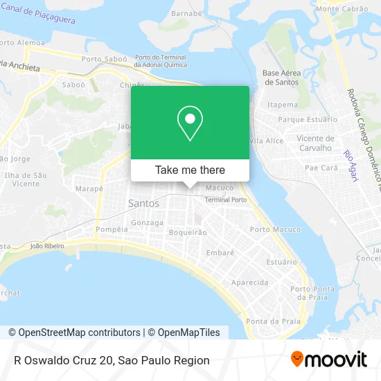 How to Get to R Oswaldo Cruz 20 in Sao Paulo Region by Bus, Metro or Train?