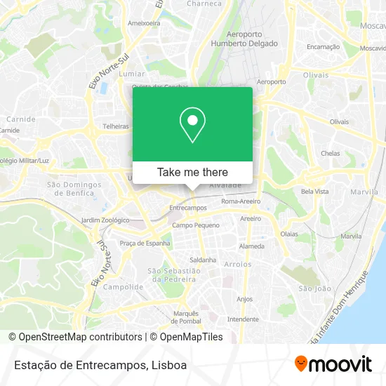Como chegar a Estação De Entrecampos em Lisboa por autocarro, comboio ...