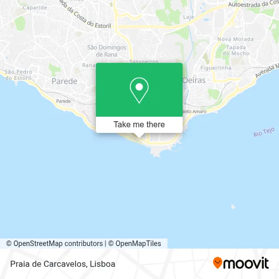 How to Get to Praia de Carcavelos in Cascais by Bus or Train?