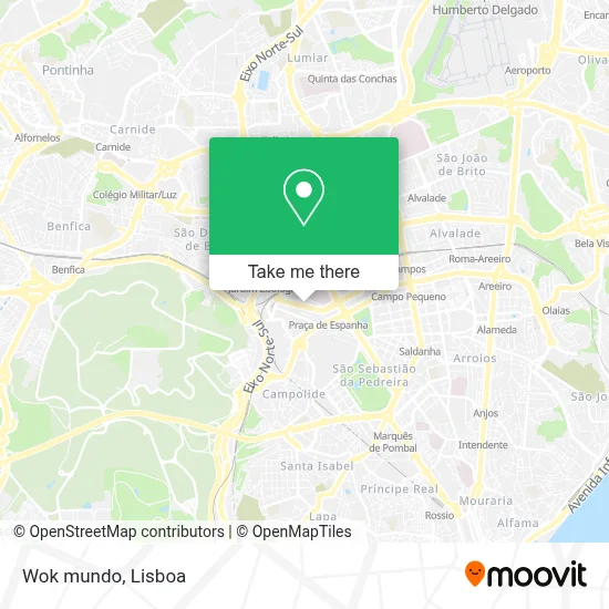 How to Get to Wok mundo in Lisboa by Bus, Train, Metro or Light Rail?