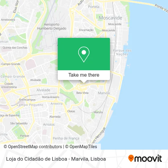 Como chegar a Loja do Cidadão de Lisboa - Marvila através de autocarro ...