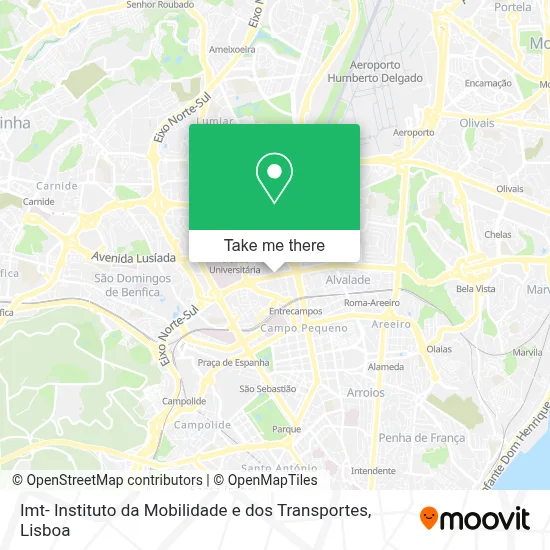 Como chegar a Imt- Instituto da Mobilidade e dos Transportes em Lisboa ...