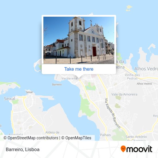 Como chegar a Barreiro através de autocarro, ferry, comboio, metro ou ...