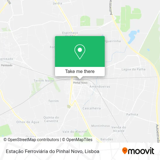Como chegar a Estação Ferroviária do Pinhal Novo em Palmela por ...