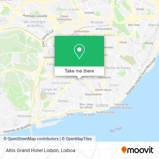 How to Get to Altis Grand Hotel Lisbon in Lisboa by Bus, Train or Metro?