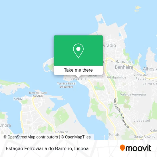 Como chegar a Estação Ferroviária do Barreiro através de autocarro ...