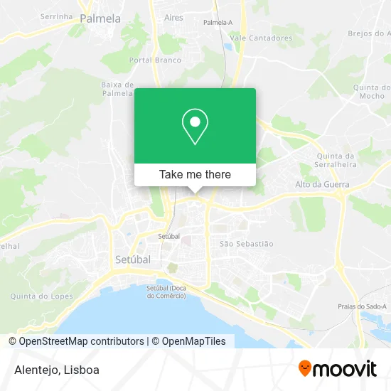 Como chegar a Alentejo em Setúbal por autocarro, comboio ou ferry?