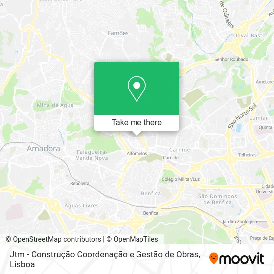 Como chegar a Jtm - Construção Coordenação e Gestão de Obras em Amadora ...