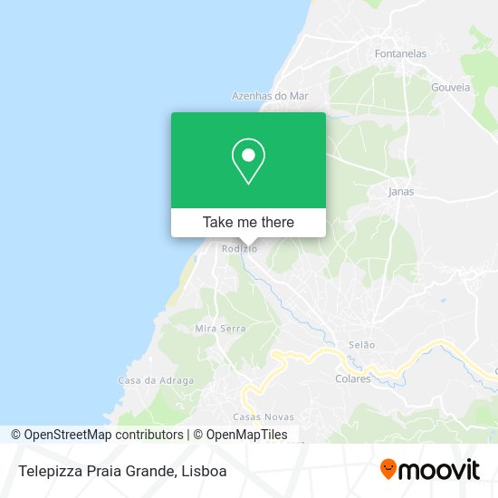 Como chegar a Telepizza Praia Grande em Sintra por autocarro ou elétrico?