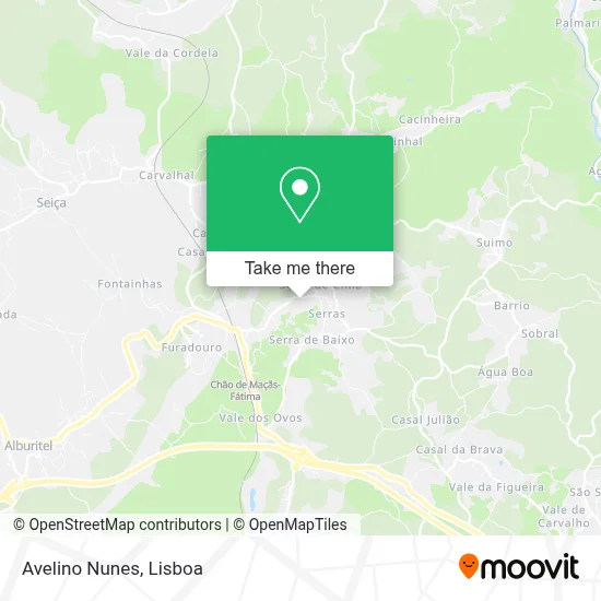 Como chegar a Avelino Nunes em Lisboa por comboio ou autocarro?