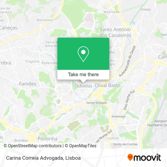 Como chegar a Carina Correia Advogada em Odivelas por autocarro, metro ...