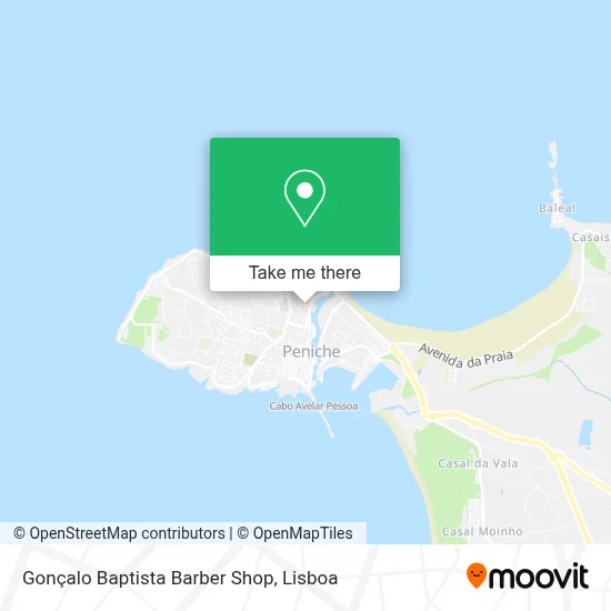 Como chegar a Gonçalo Baptista Barber Shop em Peniche por autocarro?