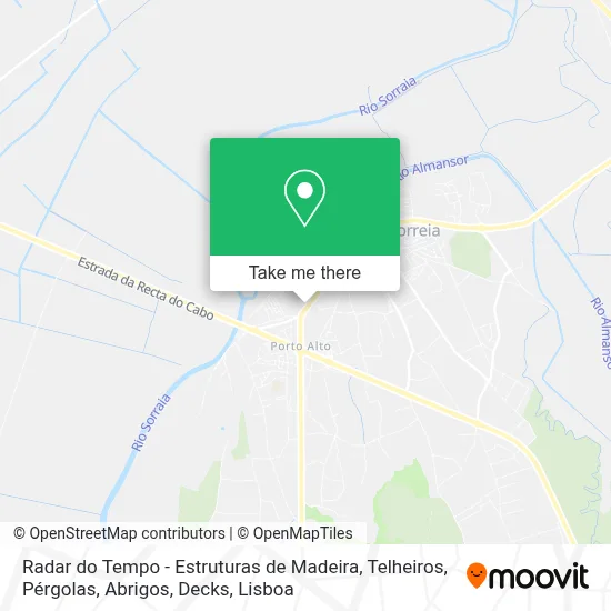 Como chegar a Radar do Tempo - Estruturas de Madeira, Telheiros ...