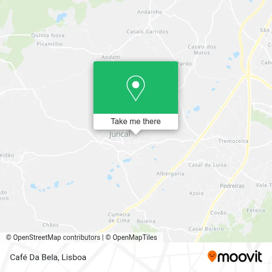 How to get to Café Da Bela with public transit?