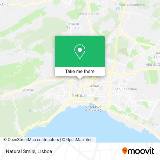 Como chegar a Natural Smile em Setúbal por autocarro ou comboio?