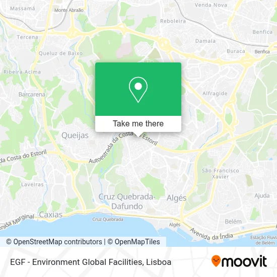 Como chegar a EGF - Environment Global Facilities em Oeiras por ...