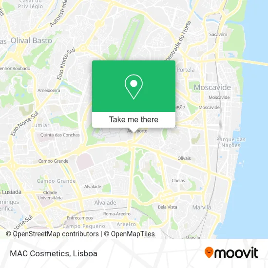Como chegar a MAC Cosmetics em Lisboa por autocarro, metro ou comboio?