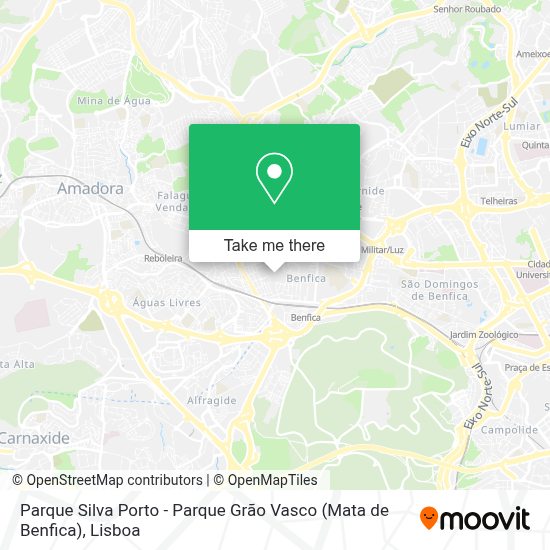 Como chegar a Parque Silva Porto - Parque Grão Vasco (Mata de Benfica ...