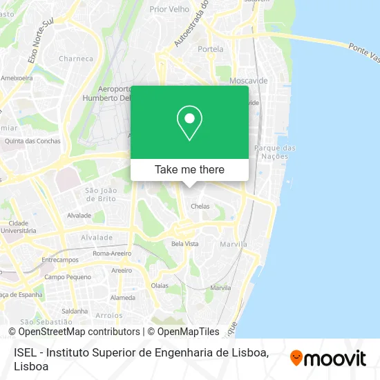 Como chegar a ISEL - Instituto Superior de Engenharia de Lisboa através ...