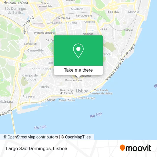 How to Get to Largo São Domingos in Lisboa by Bus, Train or Metro?