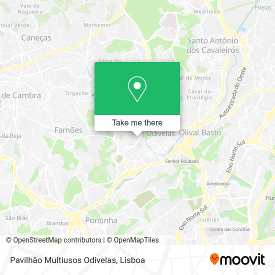 Como chegar a Pavilhão Multiusos Odivelas através de autocarro ou metro?