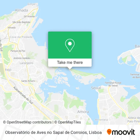 Como chegar a Observatório de Aves no Sapal de Corroios em Seixal por ...