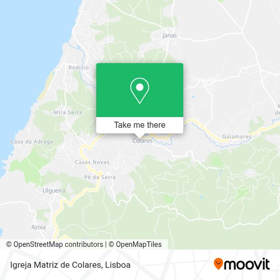 Como chegar a Igreja Matriz de Colares em Sintra por autocarro ou comboio?