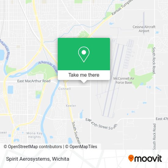 How to Get to Spirit Aerosystems in Wichita by Bus?