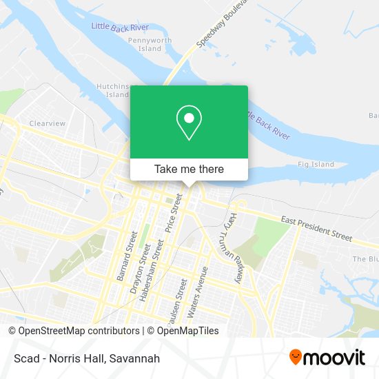 How to get to Scad - Norris Hall in Savannah by bus?