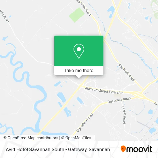 How to get to Avid Hotel Savannah South - Gateway with public transit?