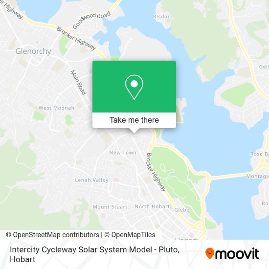 How to get to Intercity Cycleway Solar System Model - Pluto in Hobart ...