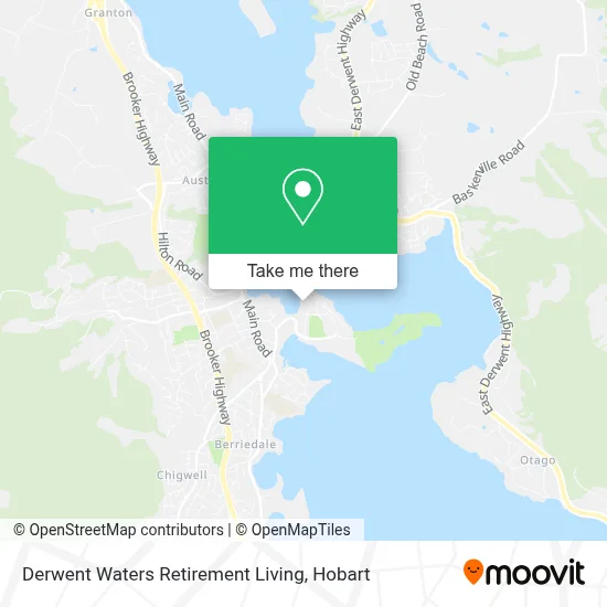 How to Get to Derwent Waters Retirement Living in Glenorchy by Bus?