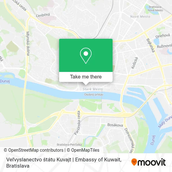How to Get to Veľvyslanectvo štátu Kuvajt | Embassy of Kuwait in ...